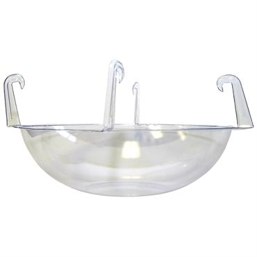 Curtis Wagner Plastics Clear Hanging Basket Drip Pan, 12-14" (1 Pack ...