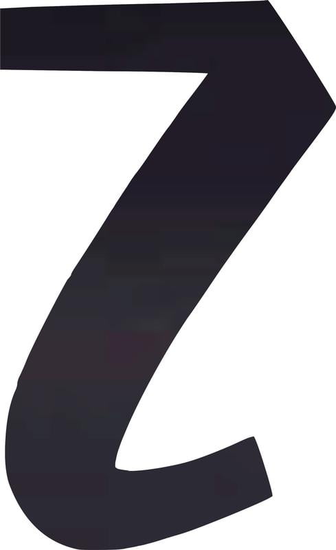 Acrylic Letter Z Blank Craft, 10'' Tall Transparent Black Custom Wedding Reception Signage, DIY ...