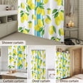 Bathroom Shower Curtain Watercolor Lemon Fruit Art Waterproof Shower ...