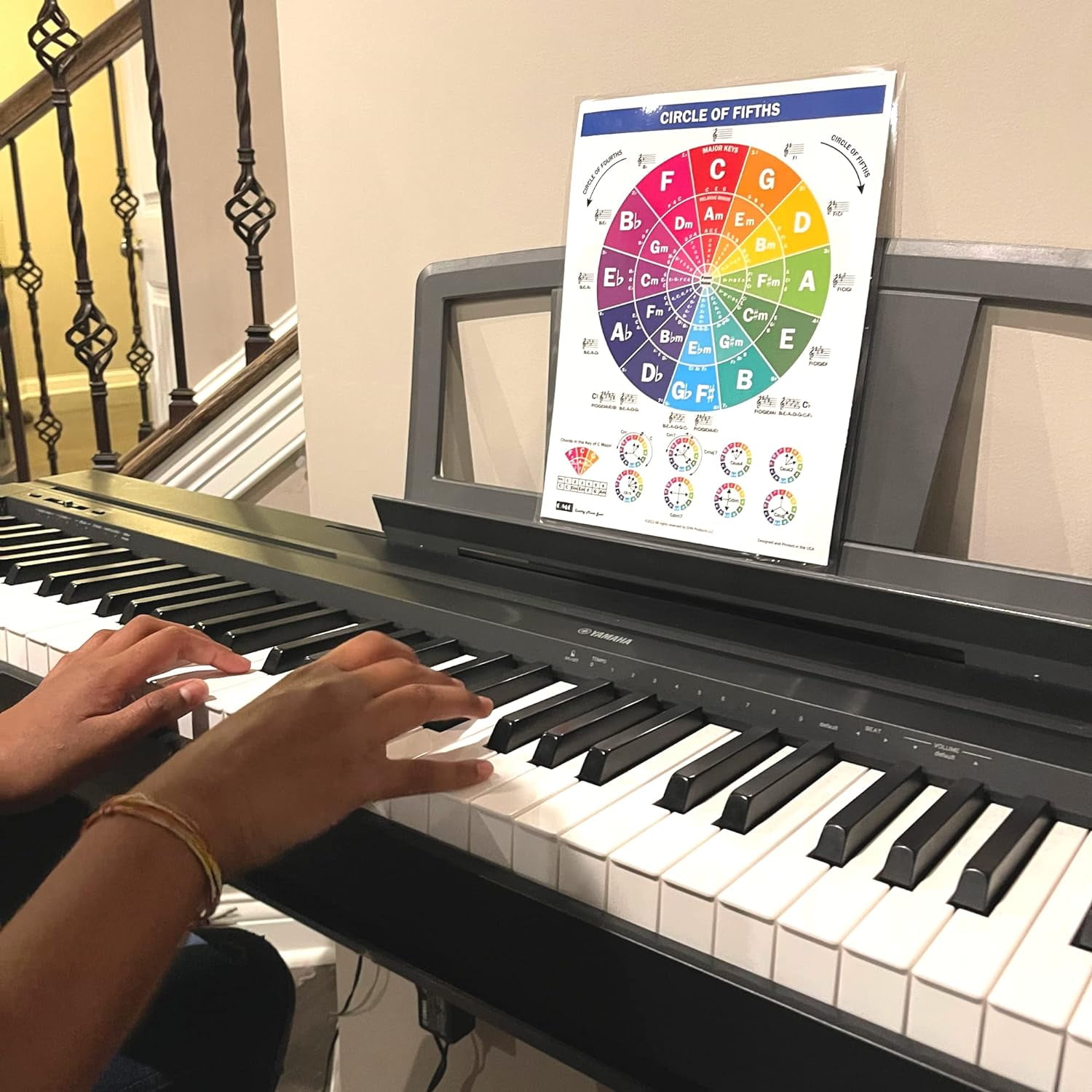 QMG Piano Chords CheatSheet - Laminated A4 Chart & Philippines | Ubuy