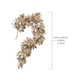 Serene Spaces Living Large Gold Leaf Garland, Decorative Gold Garland ...