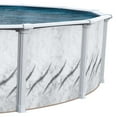 Lake Effect Pools Galleria 18' x 52" Round Resin Protected Steel Sided ...