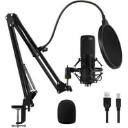 Pyle Professional USB Podcast Microphone Kit - High-Res. Mic with USB ...