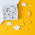 Cake Fondant Silicone Cake Baking Mold Star Moon Chocolate Mold Clouds ...