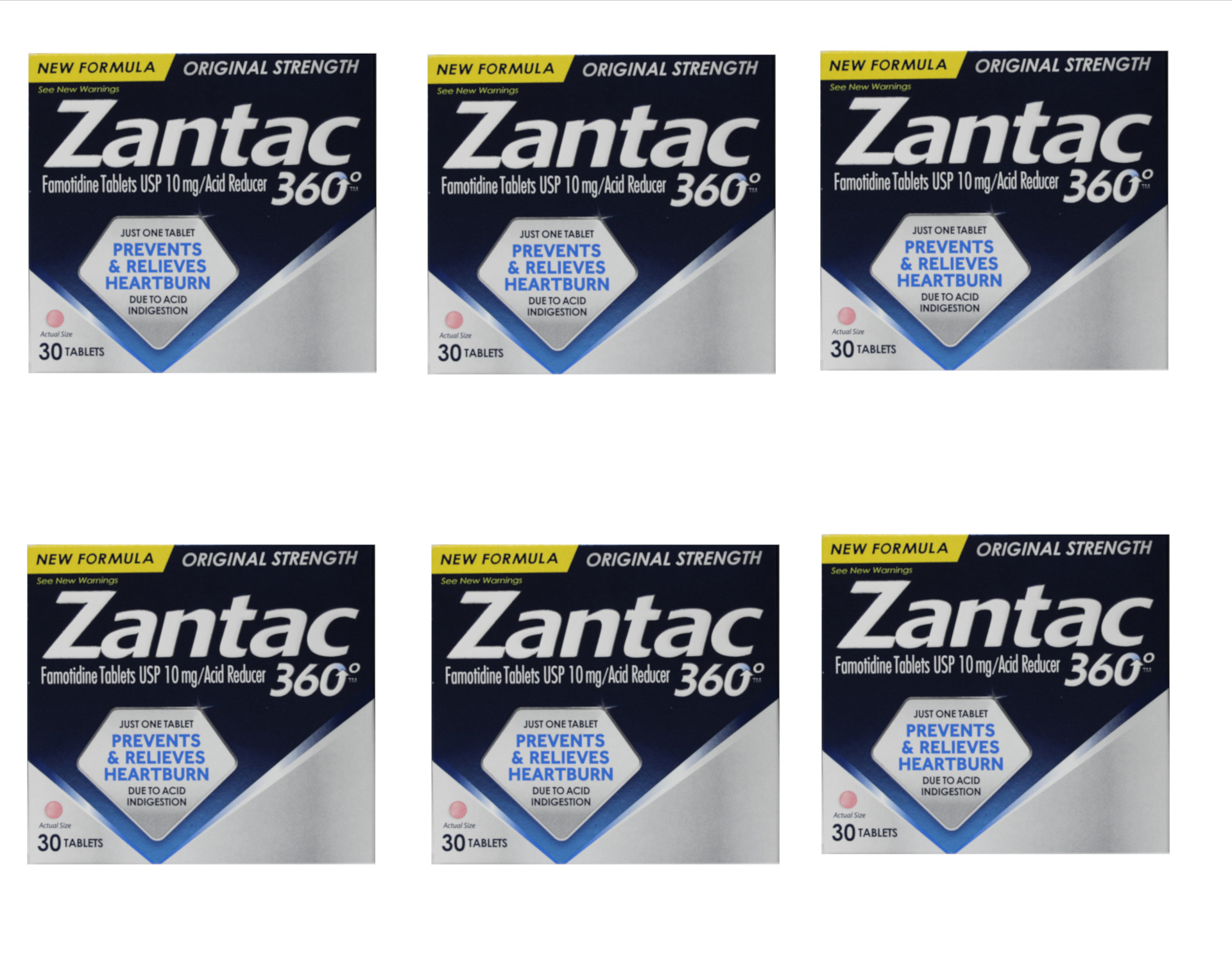 Zantac 360 Original Strength 30 Tablets Pack Of 6 Walmart Zantac 360 Original Strength 30 Tablets Pack Of 6 Walmart