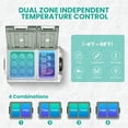 Alpicool CarRefrigerator, 12V Portable Fridge with Dual Zone and ...