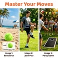 1PC Sand Filled Footbag Hand‑Made Footbag Mid‑Weight for Beginners ...