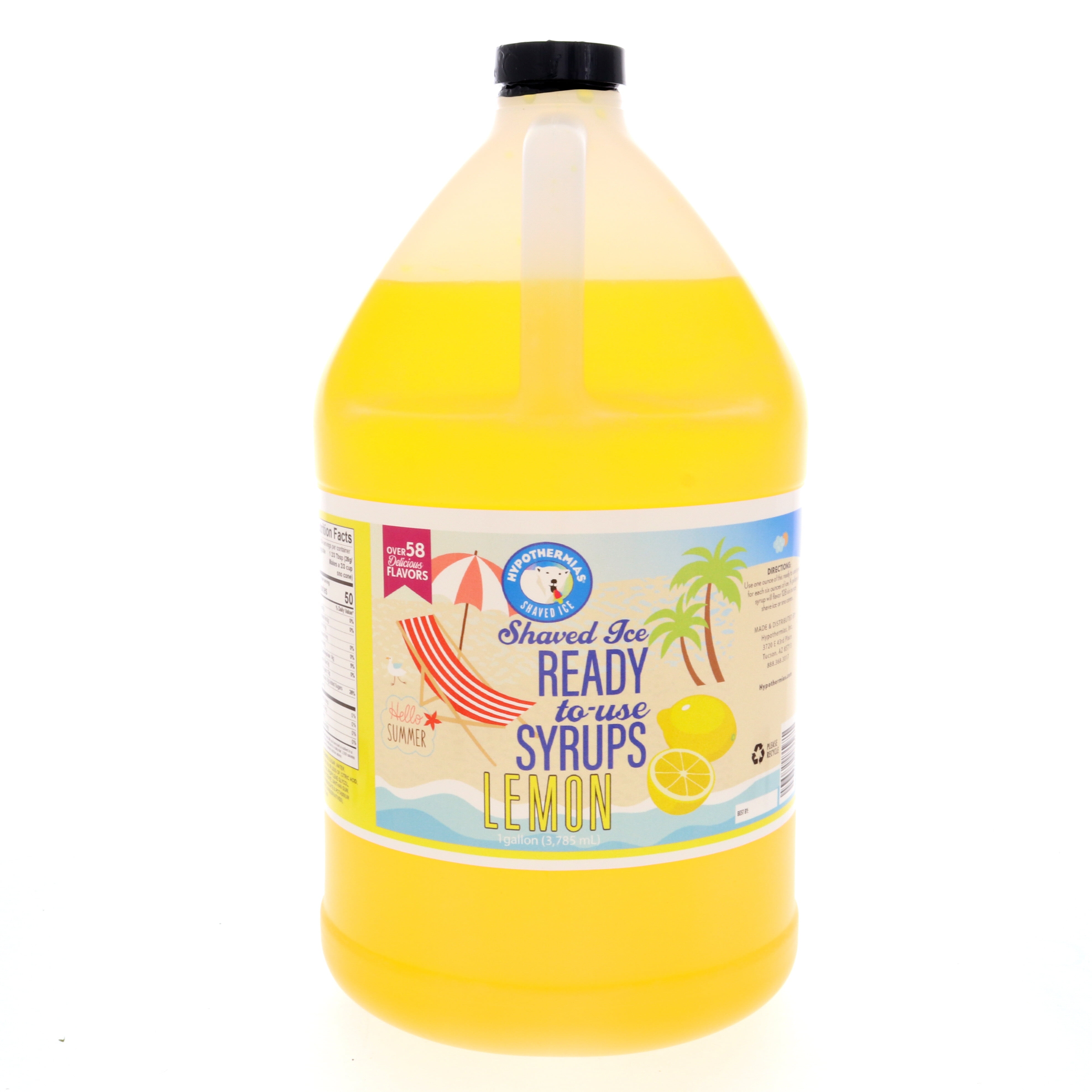 Lemon Hypothermias Handcrafted Hawaiian 🍧 Snow Cones Flavor Syrups For