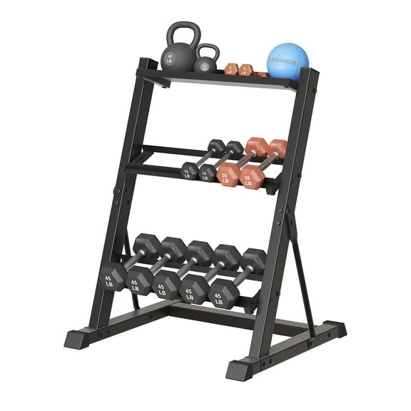 ZIRAV Olympic Plate Tree Holder, 2-In-1 Weight Plate Rack for Bumper ...