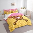 Feelyou Brown Baseball Glove King Bedding for Kids, Ice Cream Waffle ...