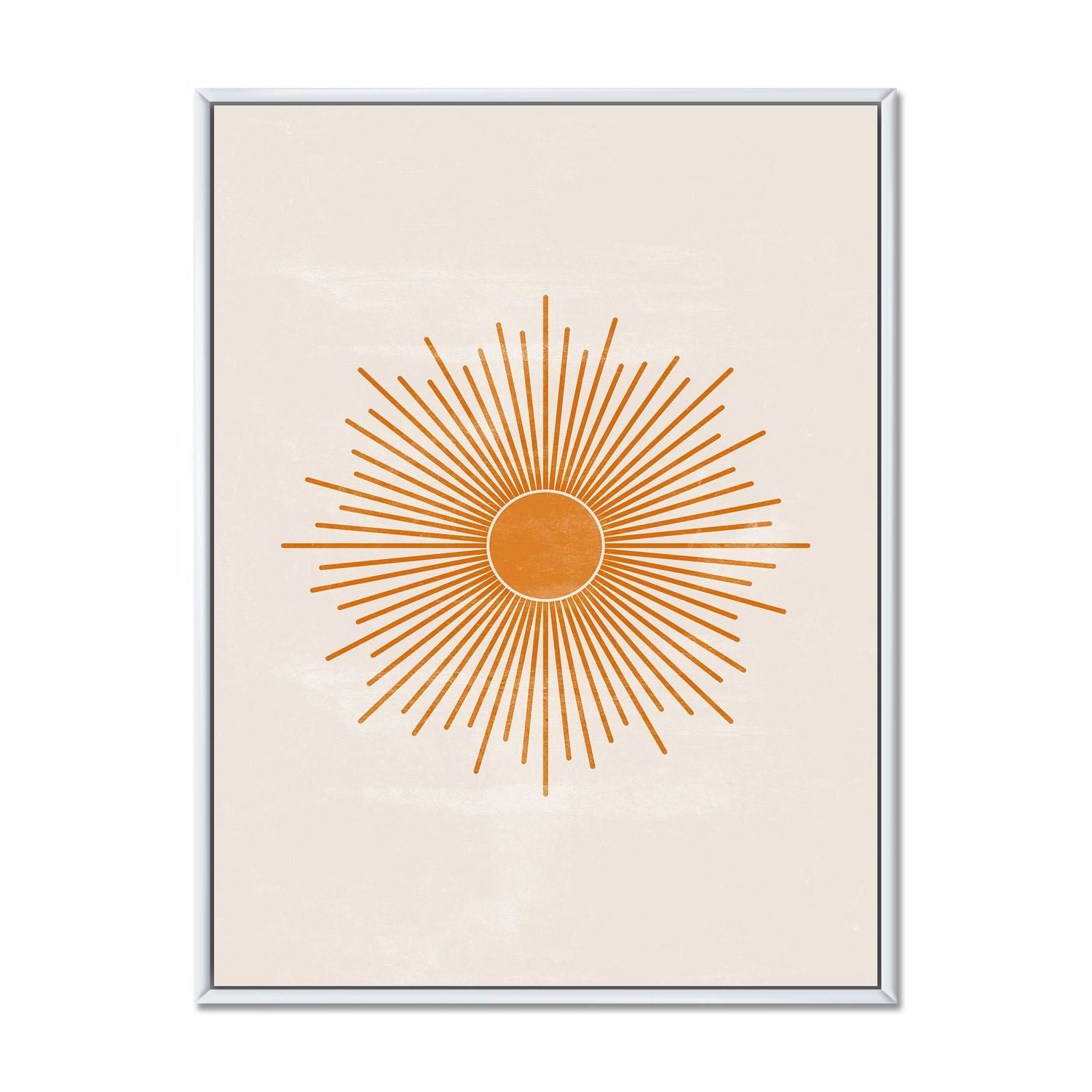 Click here for Designart Orange Sun Print Ii Float Frame Wall Art... prices