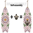 RKSupls Hibiscus Mandala Pink Pattern Wooden Wall Mounted Bottle Opener ...