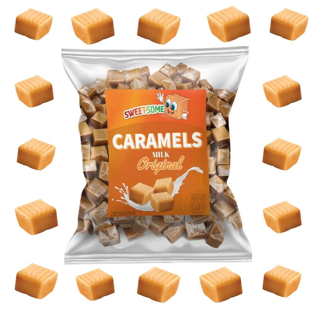 SWEETSOME Caramel Squares - Original Vanilla Caramel Candy ...
