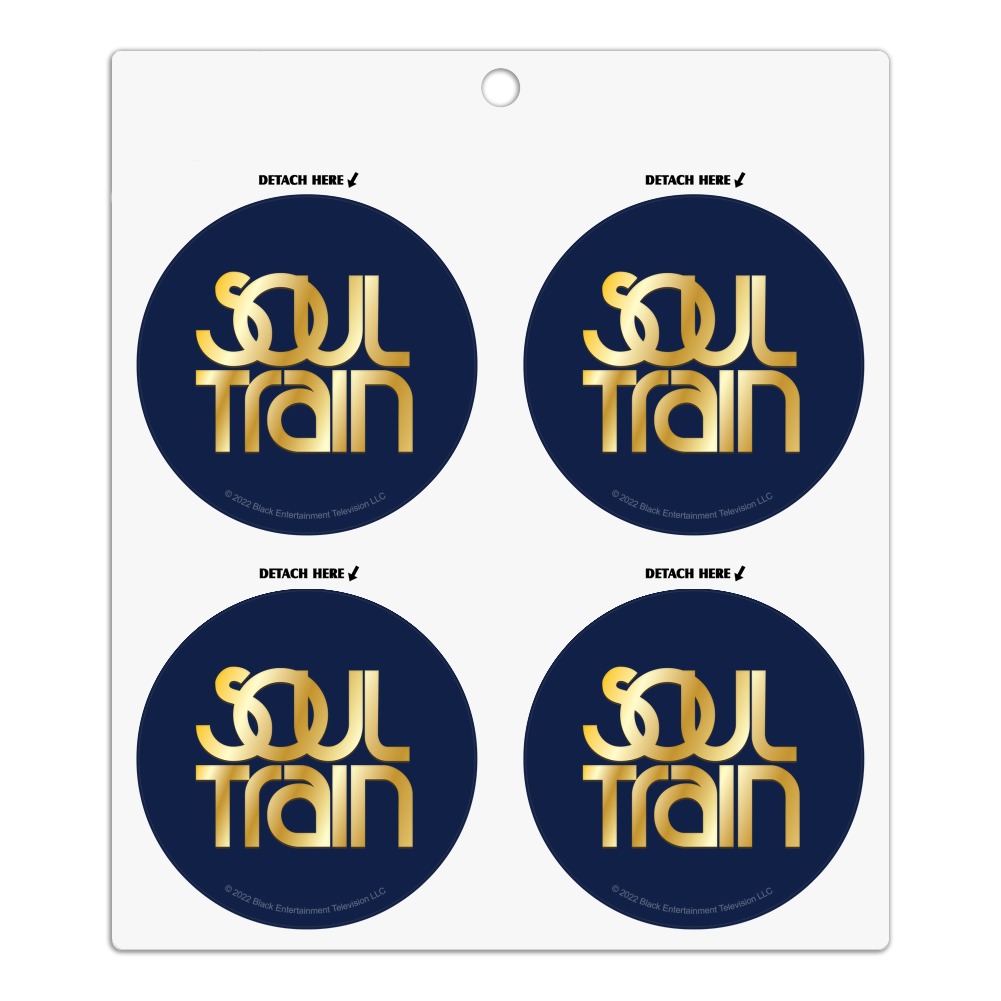 BET Soul Train Logo Refrigerator Fridge Locker Vinyl Circle Magnet Set ...