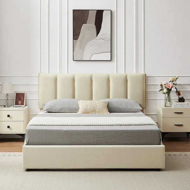 Arietta upholstered platform bed store