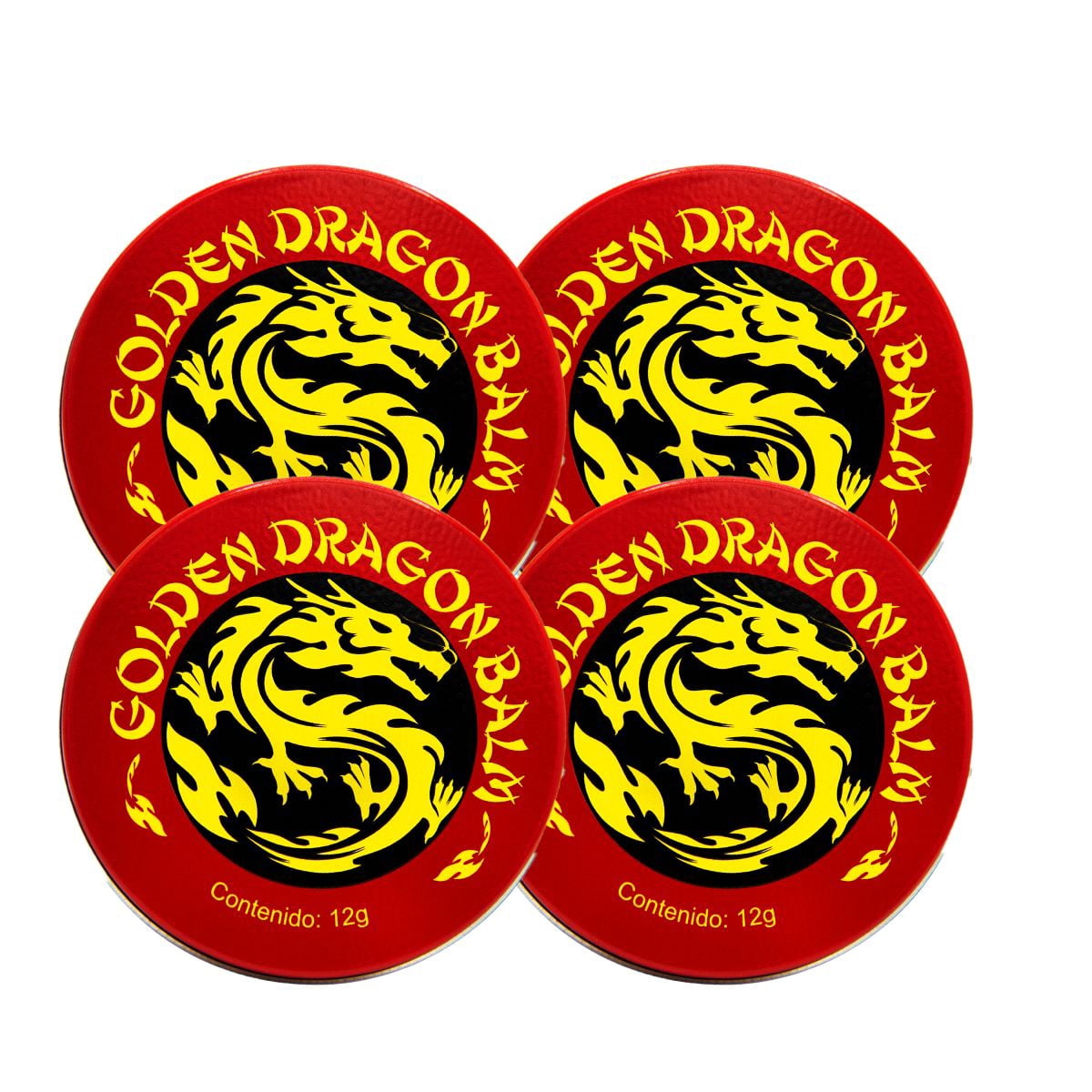 Anahuac Golden Dragon Balm Pomada Herbal Paquete 4 pzas 12g c/u Alivia ...