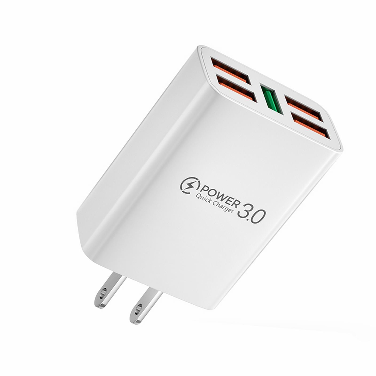 LBECLEY Adaptive Fast Charging 5Usb 2.1A Smartphone Charger Wall Mount ...