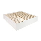 Prepac Select 4-Post Platform Bed with 4 Drawers, King, White - Walmart.com
