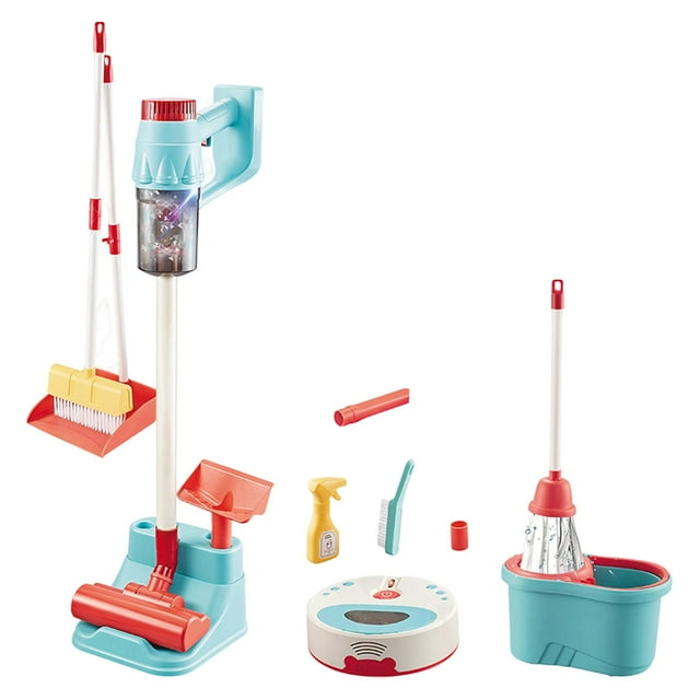 Kids Cleaning Tools Set Toy Pretend Play House Cleaning Tools for Girls ...