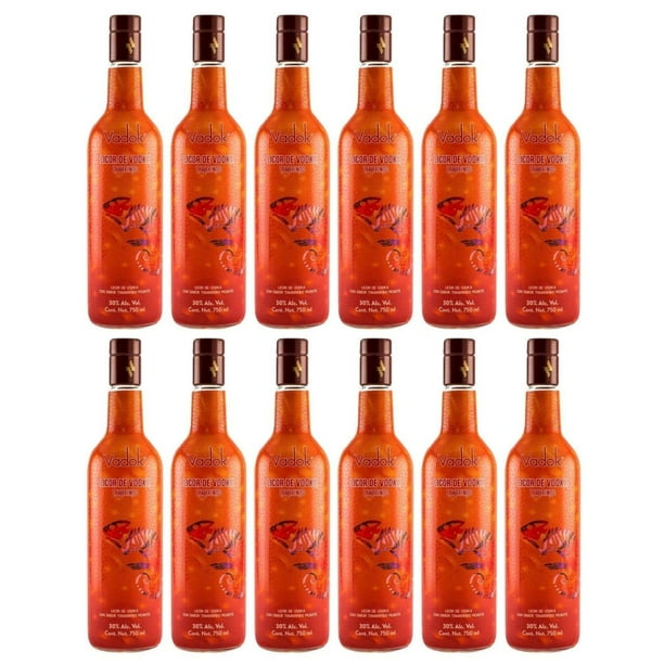 Pack de 12 Licor de Vodka Vadok Tamarindo 750 ml Tamarindo | Bodega Aurrera en línea