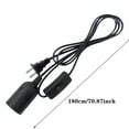 Lytiang Simple Deluxe 6ft Extension Hanging Pendant Light Lamp Cord E27 Socket No Bulb Included