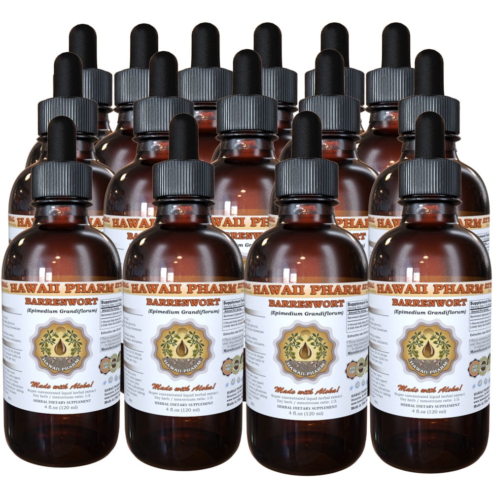 Barrenwort (Epimedium grandiflorum) Tincture, Dried Leaf Liquid Extract ...