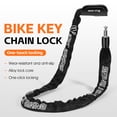 YAHHU Heavy Duty Bike Chain Lock, Anti-Theft Waterproof Bicycle Lock ...