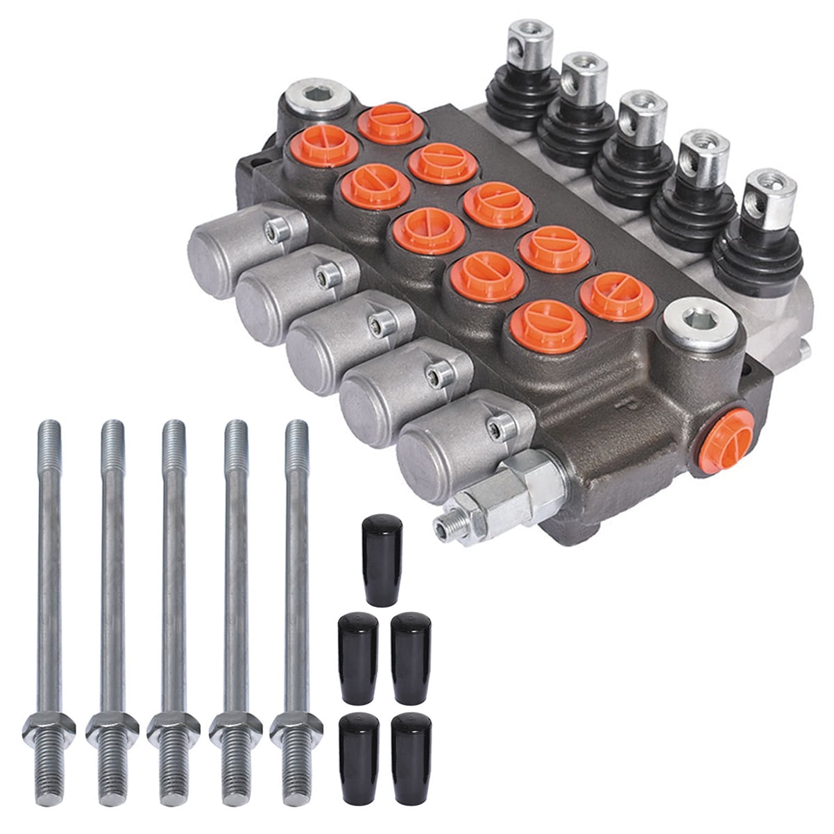 Hydraulic Valve 5 Spool Joystick Control Valve 11 GPM 3625 PSI SAE ...