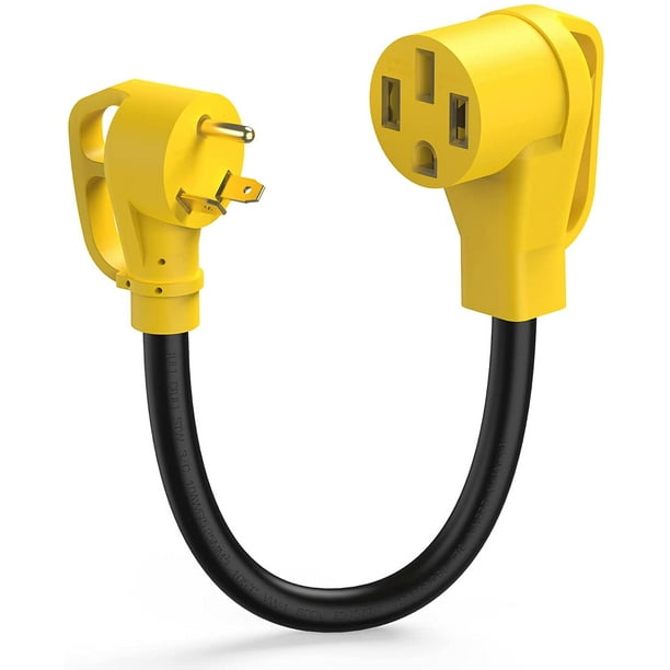 TOOLIOM 30 Amp to 50 Amp RV Power Adapter Cord NEMA TT-30P Male to 14 ...