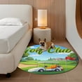 3ft Round Rug Cartoon Golf Area Rugs for Living Room Bedroom Washable ...