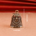 Antique Metal Owl Shape Bells Keychain Pendant Good Luck Ornament ...