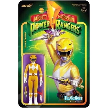REACTION FIGURES Yellow Power Ranger Action Figure | Walmart Canada