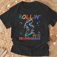 Astronaut Rolling Into Second 2Nd Grade Space Back To School TShirt ...