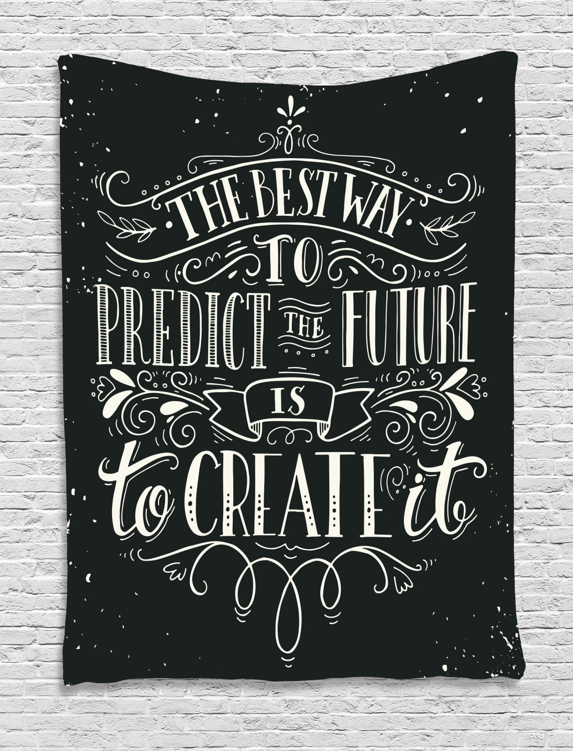 Vintage Tapestry, Hand Lettering on a Grunge Design Inspired Background ...