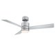 Axis Indoor and Outdoor 3-Blade Smart Ceiling Fan 52in Titanium with ...