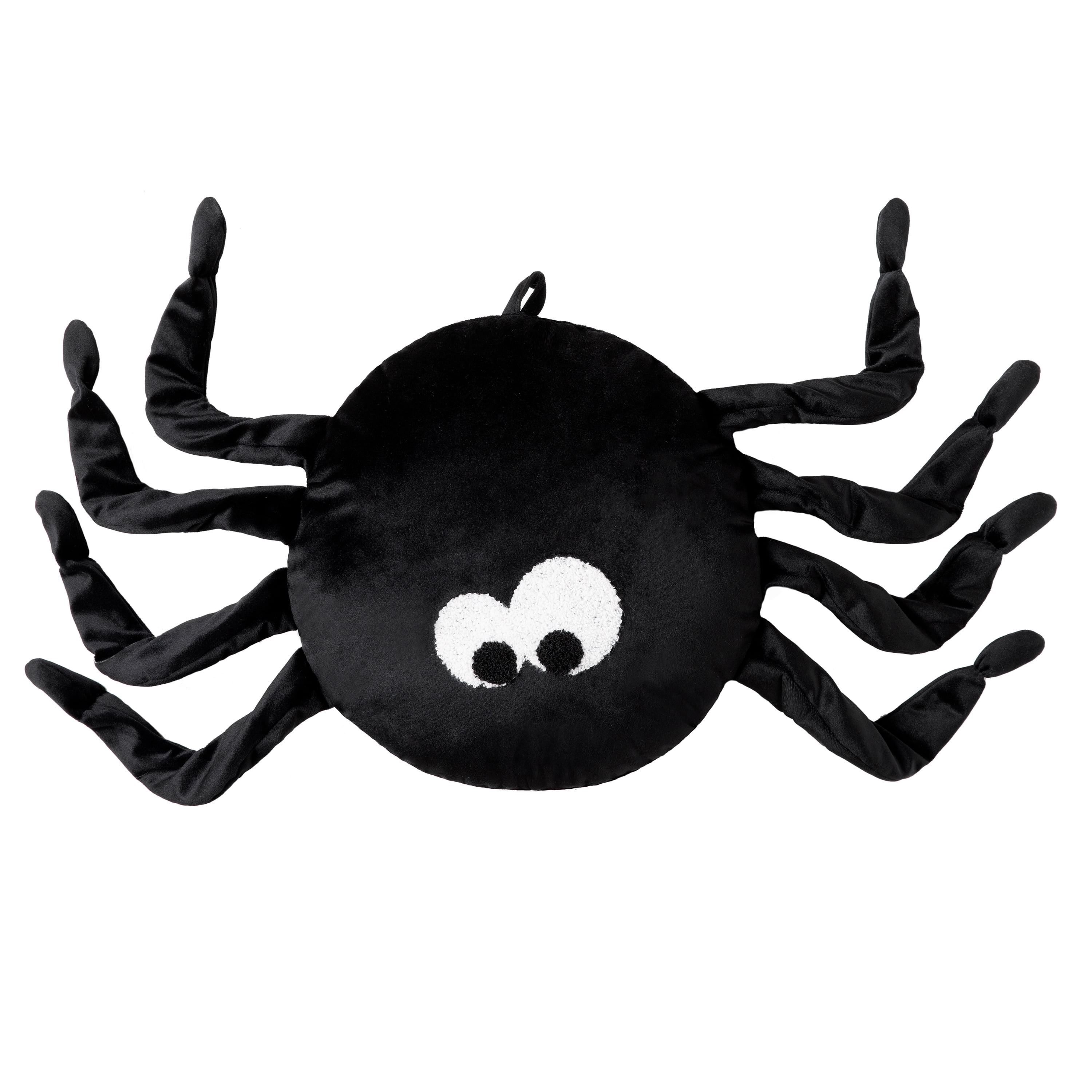 Phantoscope Happy Halloween Velvet Spider Hanging Throw Pillow, 12" x ...