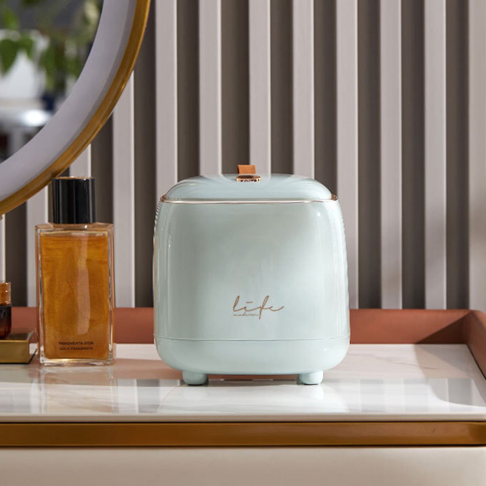 DISHAN Trash Can Dust Case Wide Opening Practical Waste Bin Coffee ...