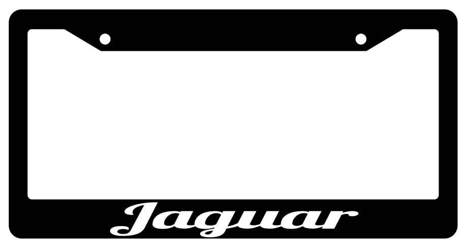 Jaguar SCRIPT Black Plastic License Plate Frame AMA - Walmart.com