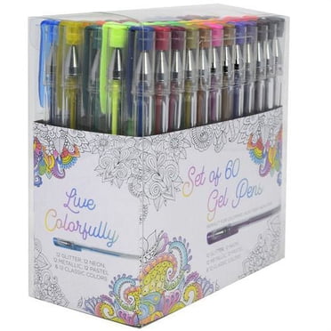 Gel Pens for Adult Coloring 120 Colors Set - Walmart.com
