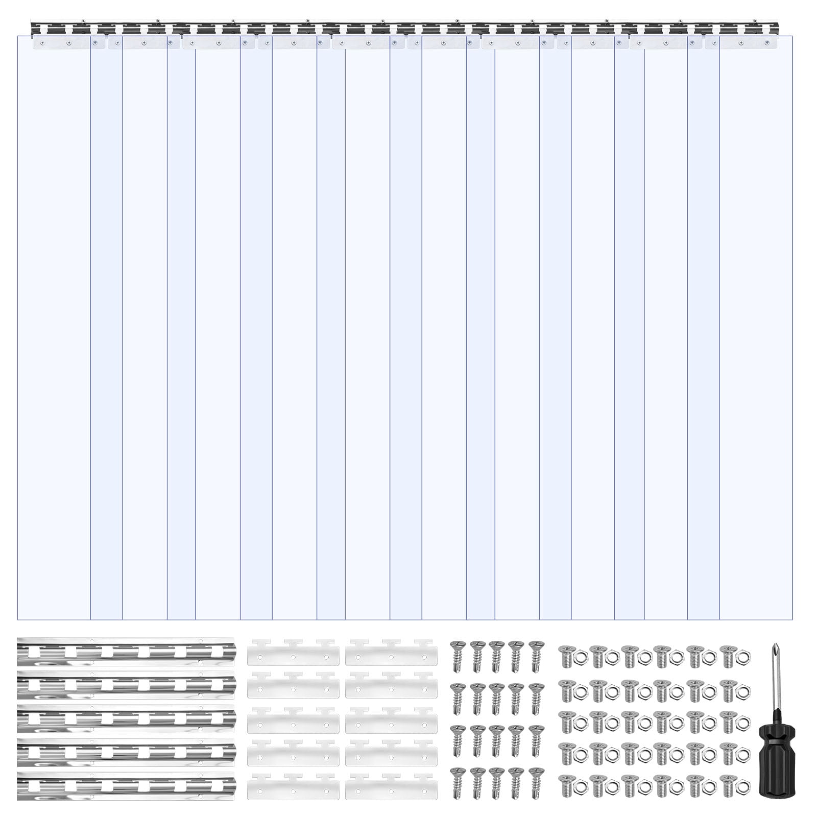 Click here for Vevor Clear Pvc Strip Curtain  84 In Height X 60 I... prices