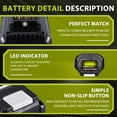 2Pack 40V Battery For Ryobi 40 Volt 6.0Ah Lithium OP4050 OP40602 ...