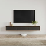 POVISON 62.99" Minimalist Floating TV Stand, Modern Wall-Mounted ...