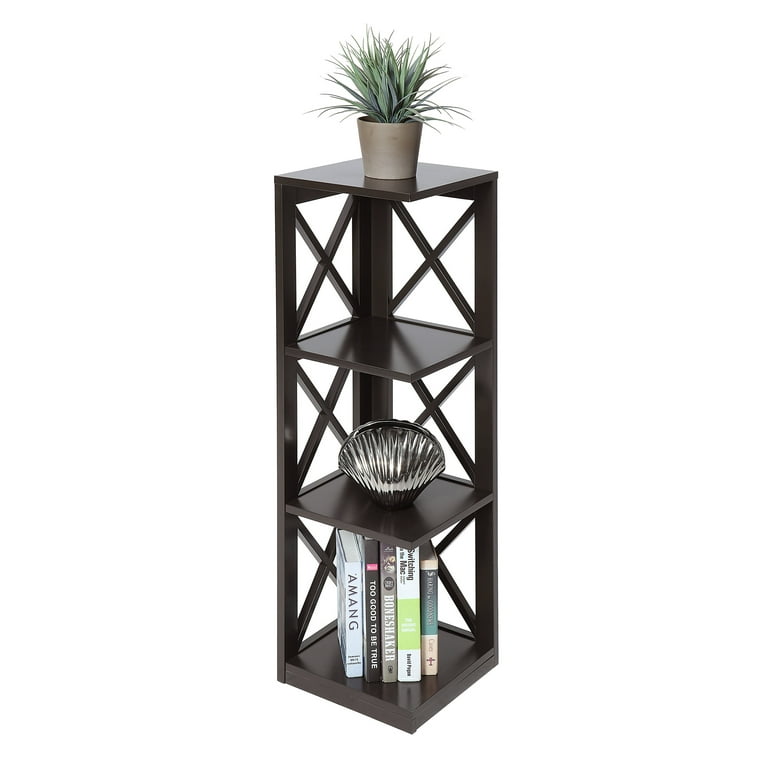 Concepts Oxford 3 Tier Corner Bookcase Espresso