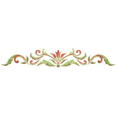 Scroll Tile Wall Stencil 3798 by Designer Stencils - Walmart.com