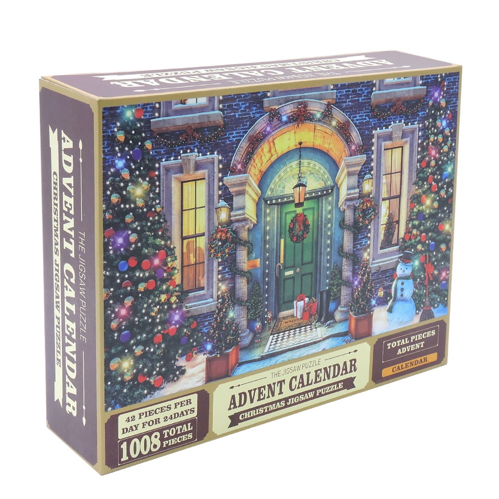 Rompecabezas de Navidad, 24 cajas, caja ciega de cuenta regresiva ...