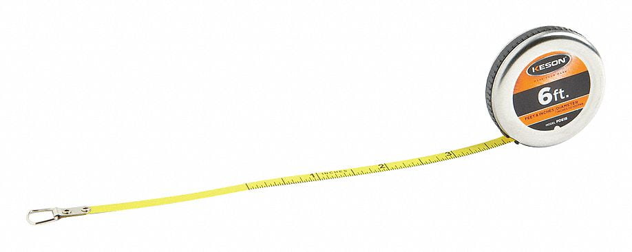 Keson Diameter Measuring Tape,6 ft.,Steel PD618N - Walmart.com