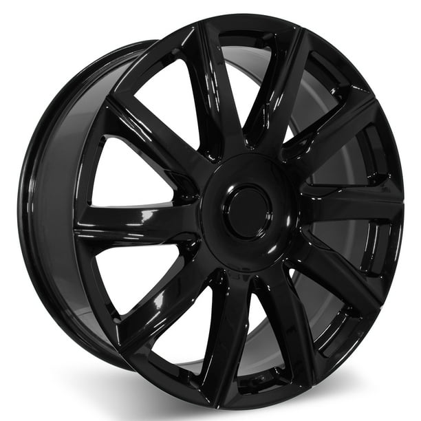 Set of 24" Gloss Black 2021 Flow Forged Platinum Style Wheels for ...