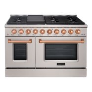 ZLINE 48" Professional 7 Burner Oven Range w/ Cast Iron Grill ...