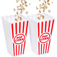 Popcorn Tub Red & White Striped Classic Popcorn Containers for Movie ...