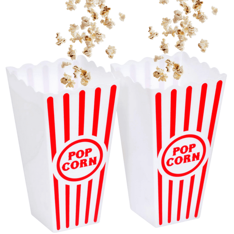 All White Popcorn Buckets
